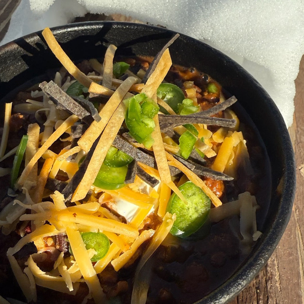 Winter Chili with Bacon Recipe | Hearty Comfort Food by Tender Belly