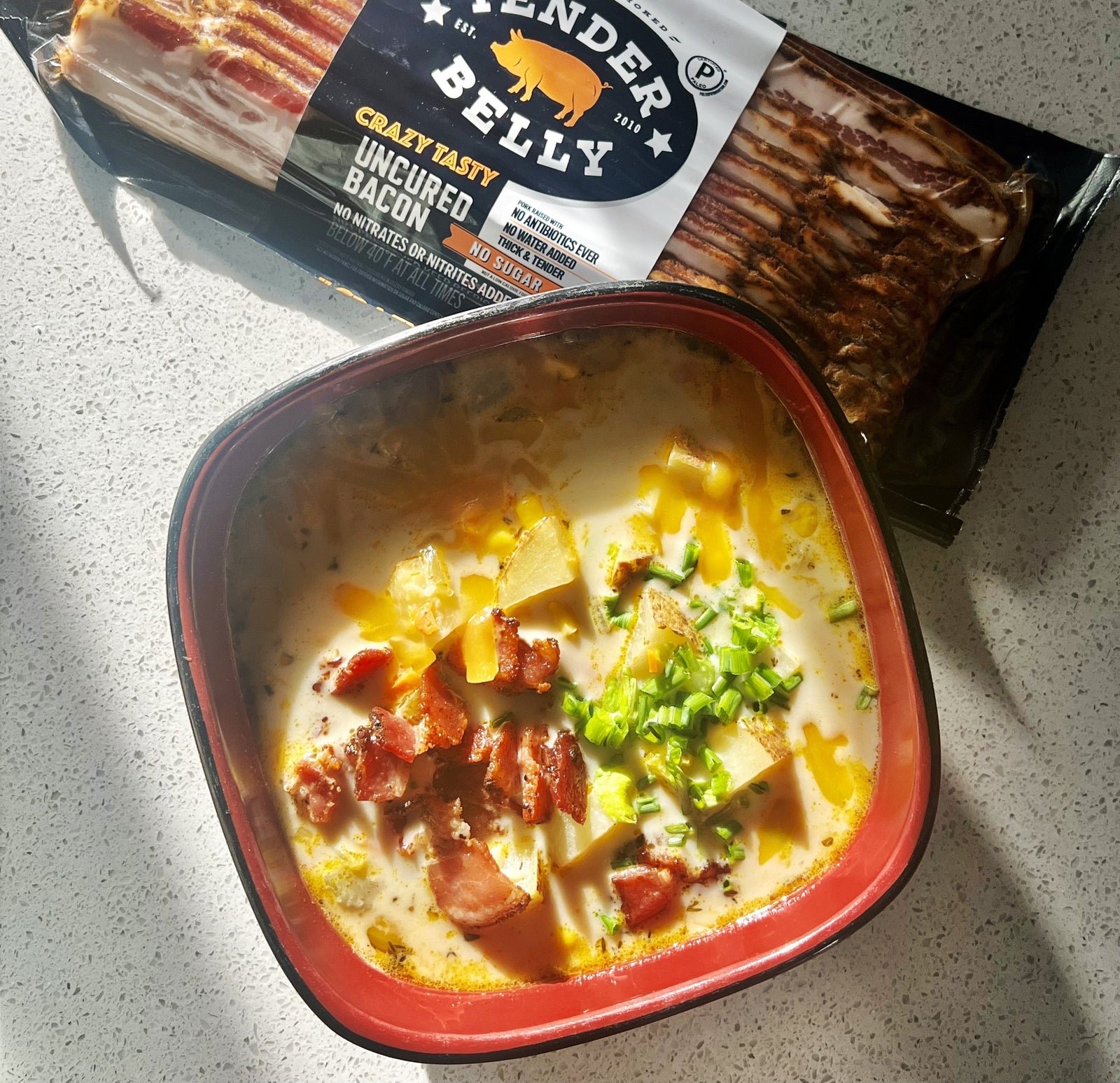 Creamy Potato Corn Chowder - Tender Belly