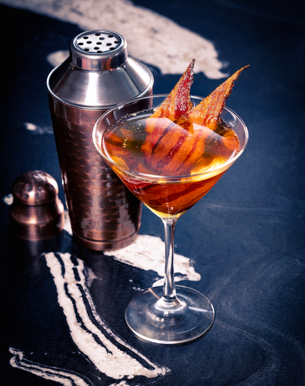 Bacon Martini Recipe | Sparkling Cocktail with Tender Belly Bacon