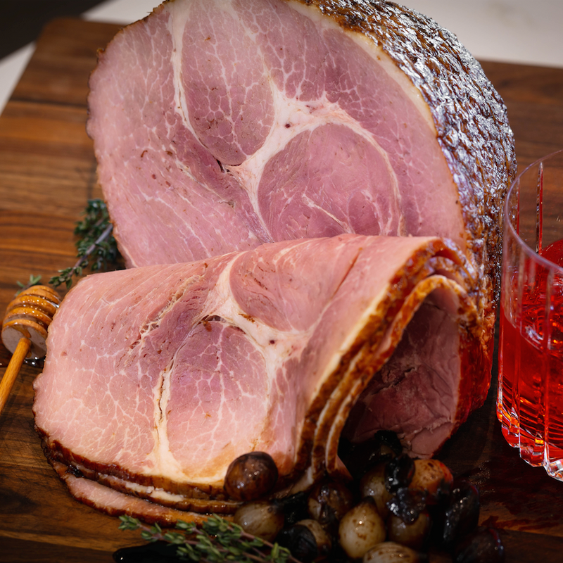 Honey Glazed Spiral Ham | Tender Belly with Balsamic Onions