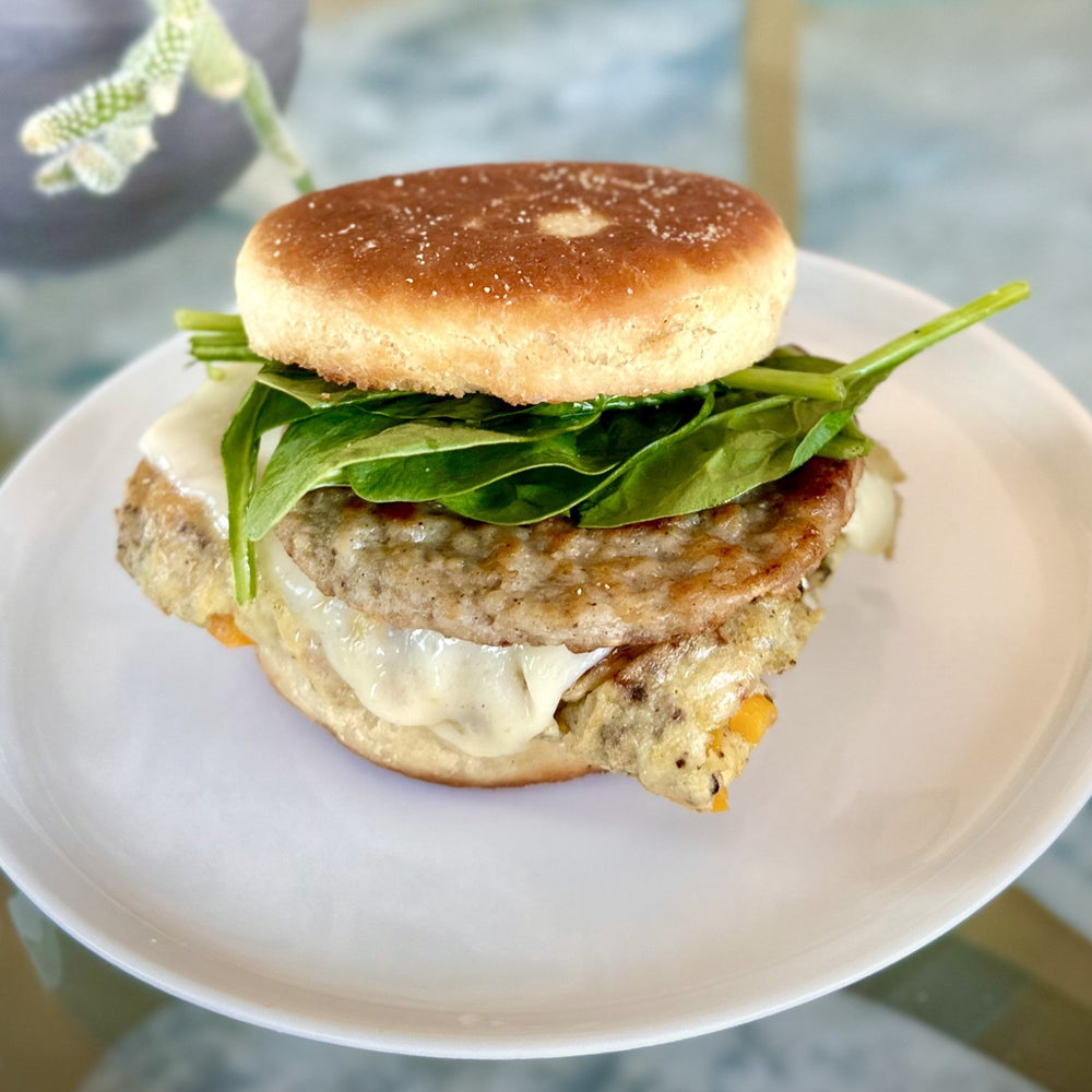 Mile High Breakfast Sandwich | Bold Bacon Stack by Tender Belly